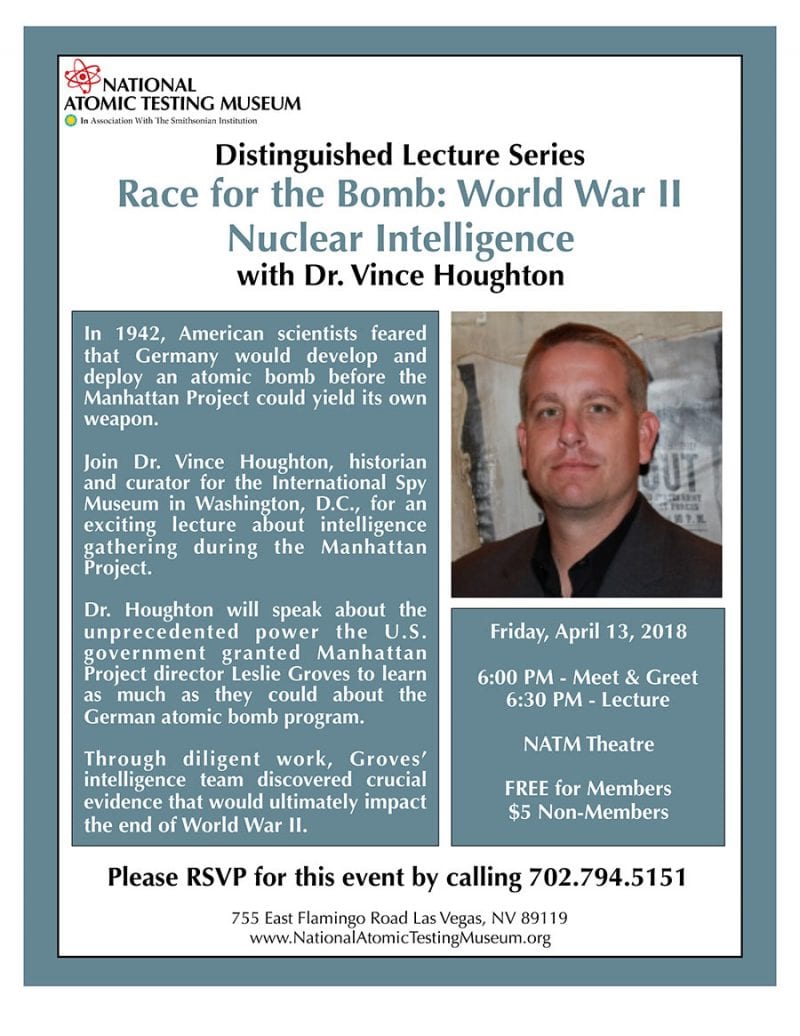 Distinguished Lecture Series: WWII Nuclear Intelligence & Espionage ...